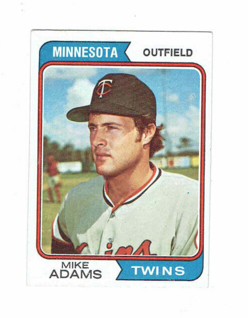 Mike Adams Minnesota Twins Outfield #573 TCG 1974 #Baseball Card | eBay