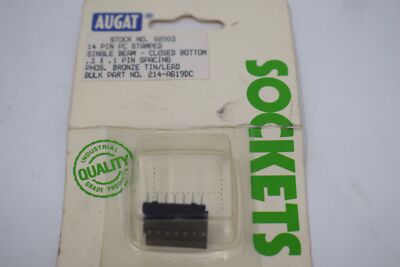 NEW Augat 02003 14 Pin PC Stamped Single Beam Closed Bottom | eBay