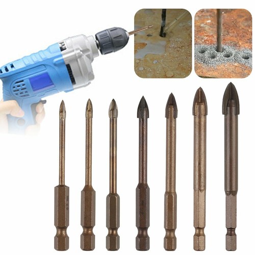 7x High Hardness Universal Drilling Tool Triangle Cross Alloy Drill Bit ...