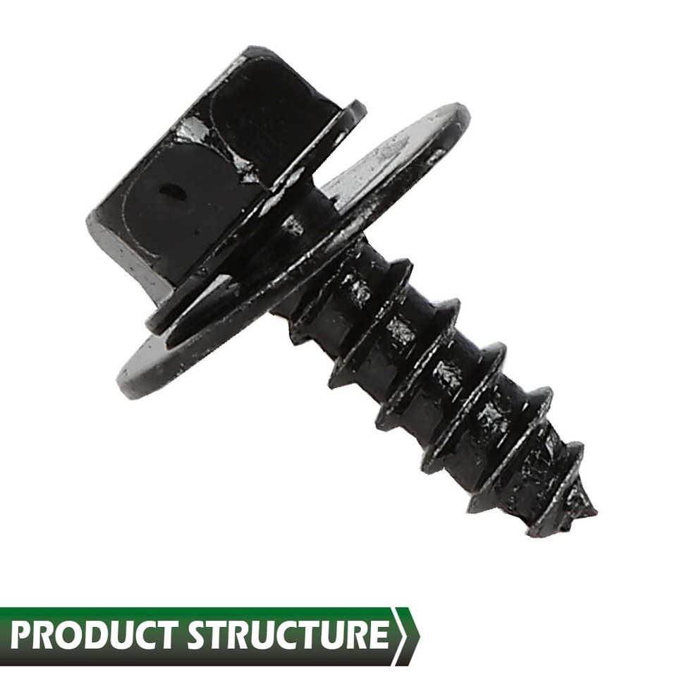 Fit For Toyota Firewall & Splash Shield Screws M6.3 x 20mm Long- 10mm ...