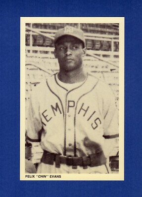 #19 FELIX "CHIN" EVANS, Memphis Red Sox ~ NEGRO LEAGUE Retort sepia ...