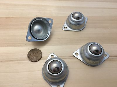 4 Pieces ball round Small Swivel Caster Wheel robot platform Fixed ...