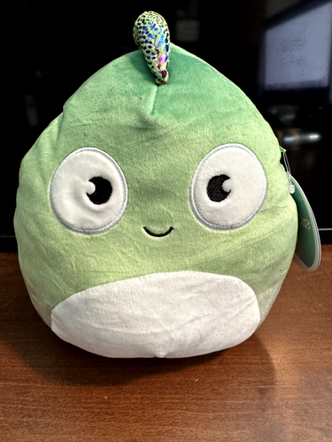 Squishmallow 12” Denton Chameleon Soft Ombre Sparkle Scales Plush Free ...