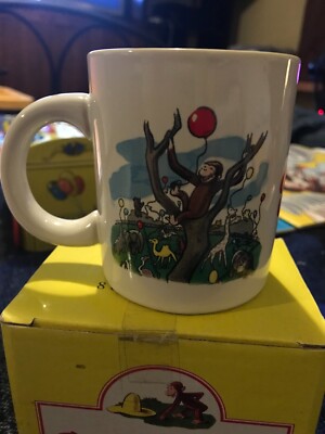Vintage Curious George Mug - Yellow Interior - Brand New With Box | eBay