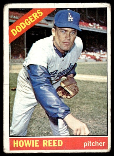 1966 Topps Howie Reed + Los Angeles Dodgers #387 | eBay