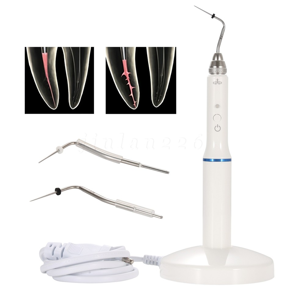 Dental Cordless Gutta Percha Obturation System Endo Heated Pen + 2 Tips ...