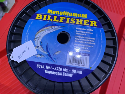 Billfisher Monofilament 80Lb. Test fising line 2720Yds.(lot#20463) | eBay