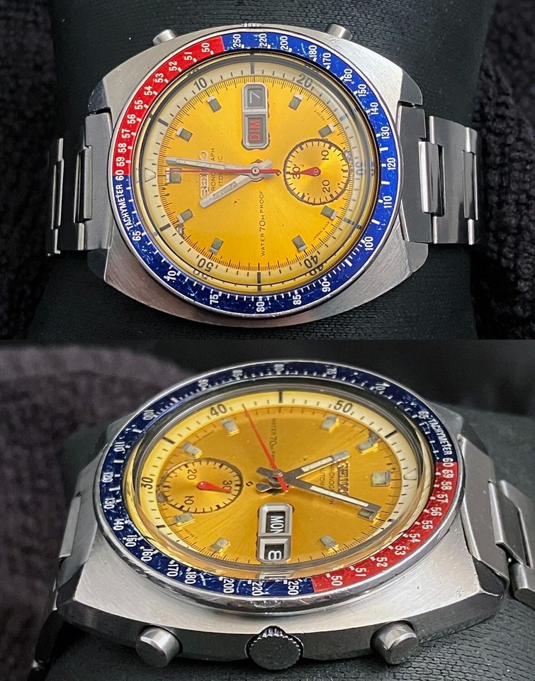 Rare Seiko 6139-6000 Proof/Proof/Notch Case Gold 6030T Dial, 1970 ...