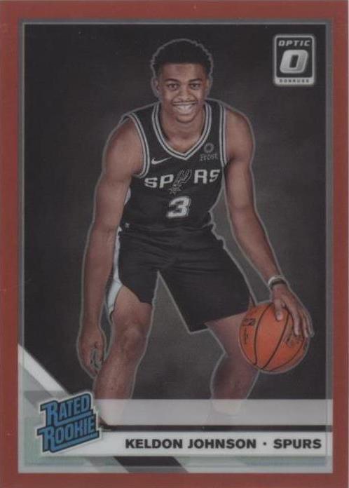 2019-20 Panini Donruss Optic - Rated Rookie Keldon Johnson #186 Red ...