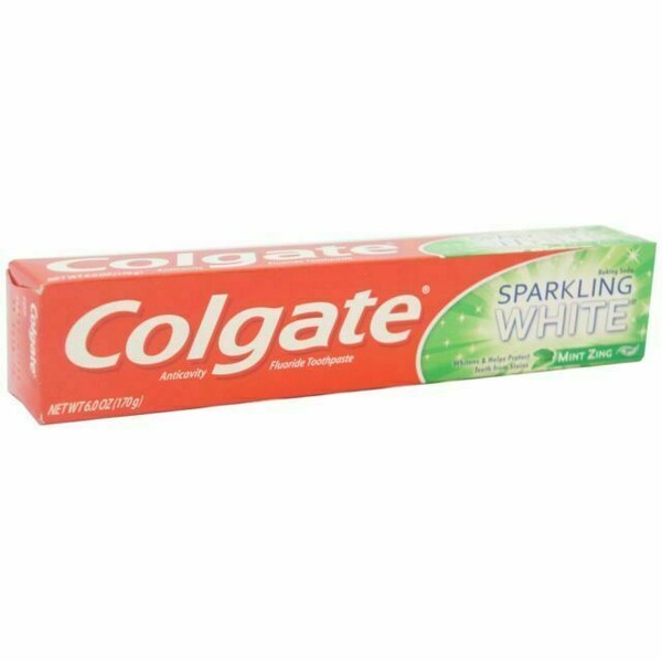 Colgate Sparkling White Fluoride Toothpaste 6 Oz - Mint Zing for sale ...