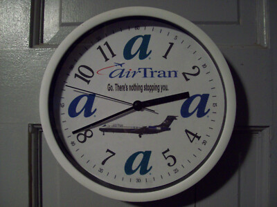 AIRTRAN AIRWAYS BALTIMORE RAVENS BOEING 717 CLOCK VALUJET AIRLINES ...