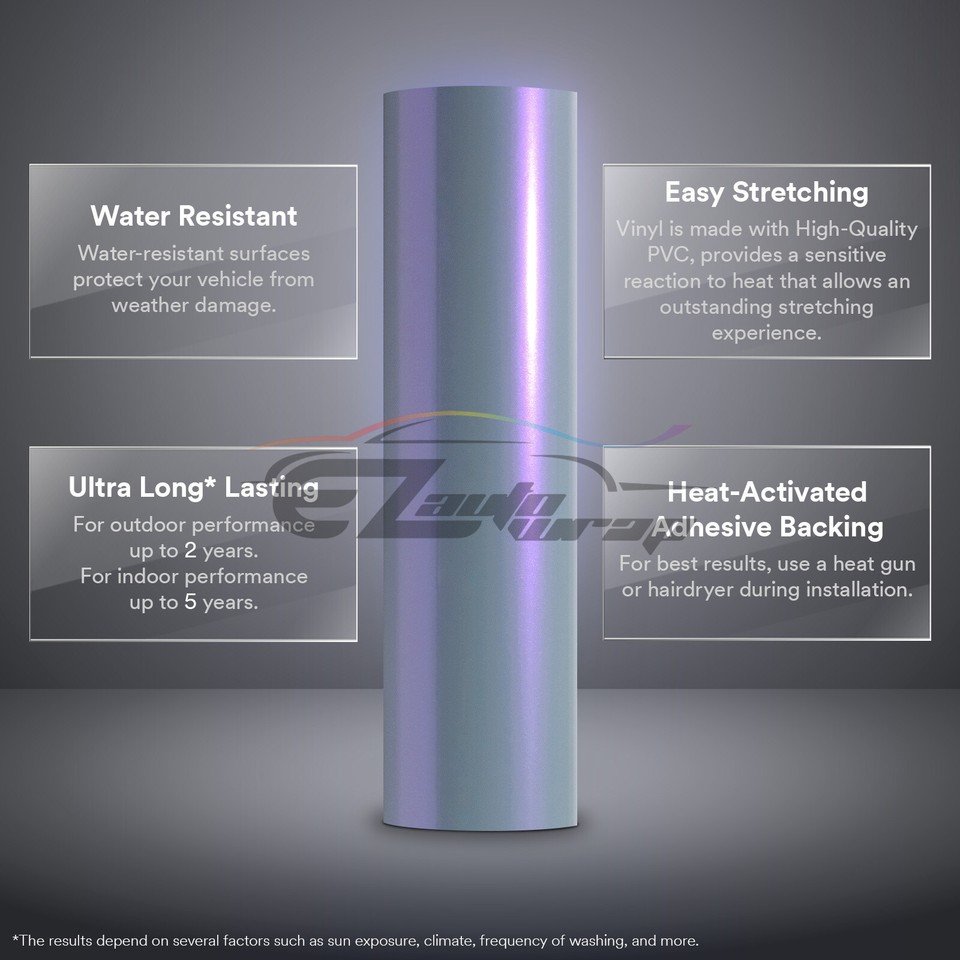 Space Candy Gloss Gray Purple Metallic Sticker Decal Car Vinyl Wrap ...