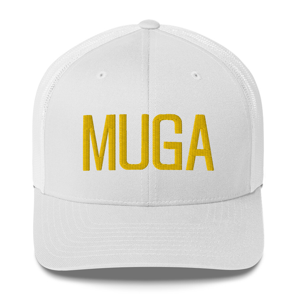 MUGA MAGA Embroidered Trucker Cap Hat | eBay