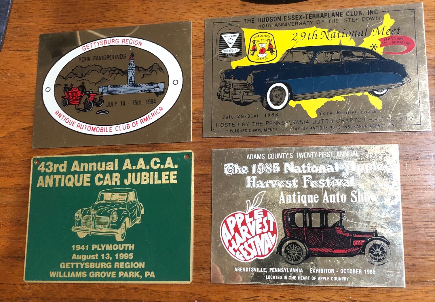 Antique Automobile Club America AACA Car Club Metal Dash Plaques Lot of ...