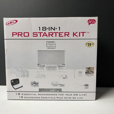 INTEC PRO STARTER KIT GAME FOR DS LITE - SOFT CASE, CAR ADAPTER , ETC ...
