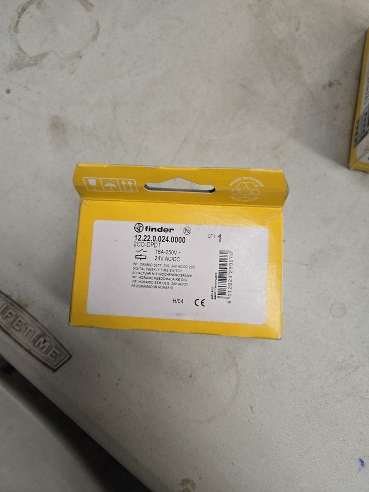 FINDER 12.22.0.024.0000 DIGITAL WEEKLY TIMER DPDT 16A 24V AC/DC | eBay