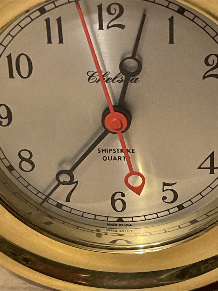 Chelsea Shipstrike Quartz Ships Clock Benjamin Lacy American Bar ...
