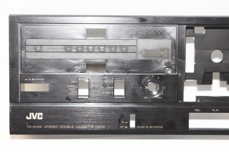 Front Case Face Plate Cover VJG1092 - JVC Dual Cassette Tape Deck TD ...