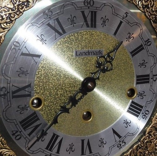 HARRIS MALLOW LANDMARK U.S.A TRIPLE CHIME 8DAY BRACKET CLOCK WORKING ...