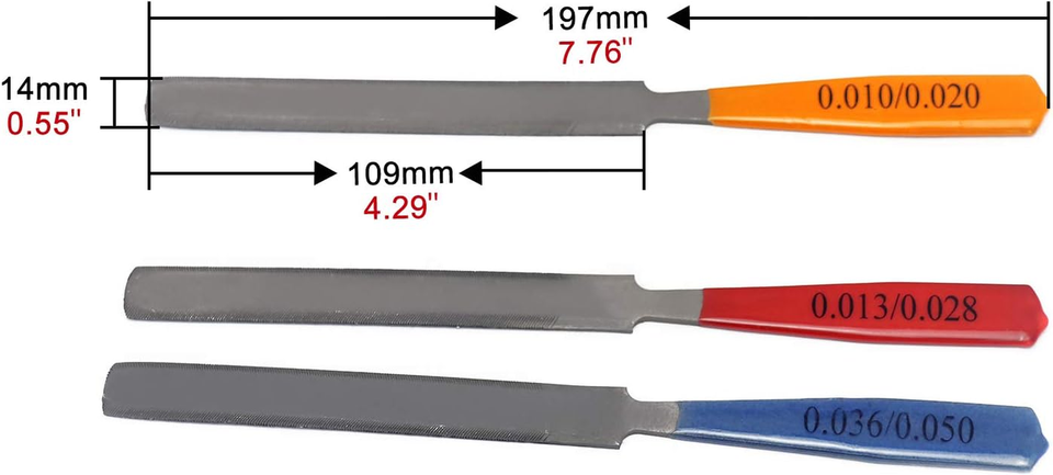 Guitar Nut File Set Double Edge Nut Slotting File for Electric Guitar ...