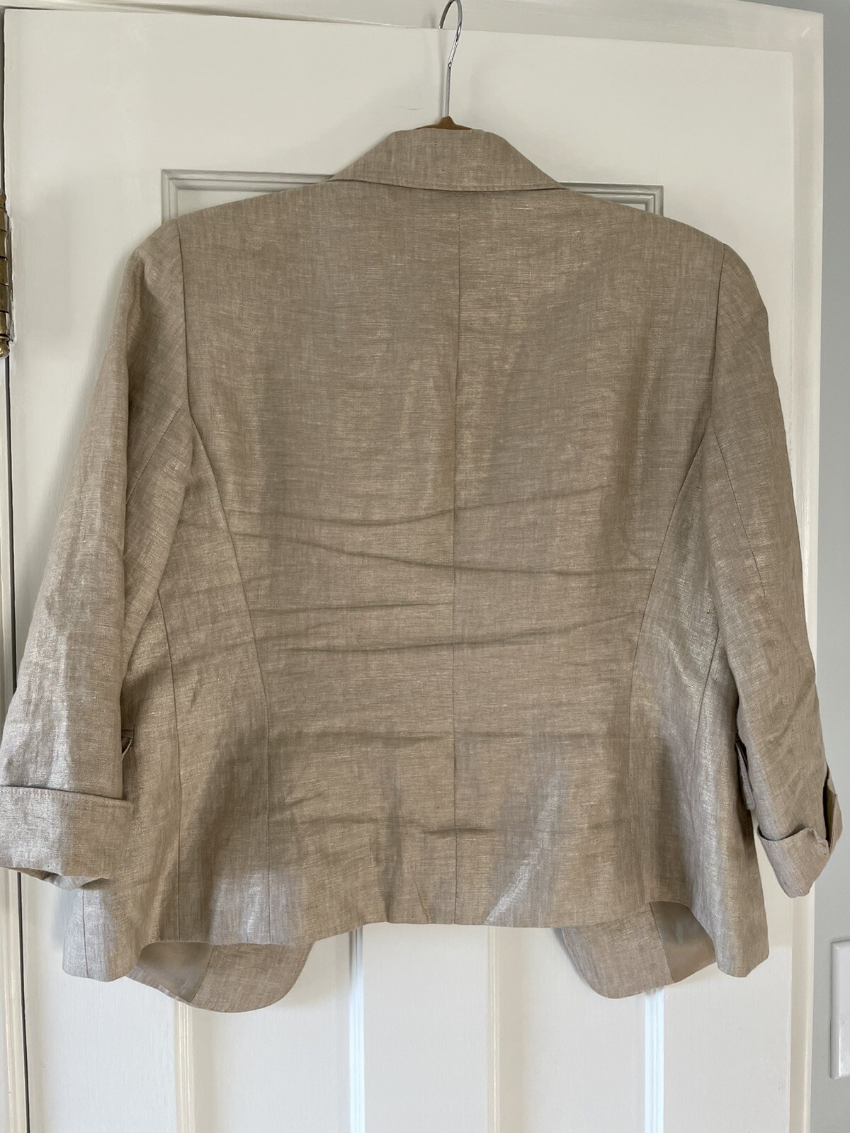 Lafayette 148 Metallic Linen Jacket Gold 6 | eBay