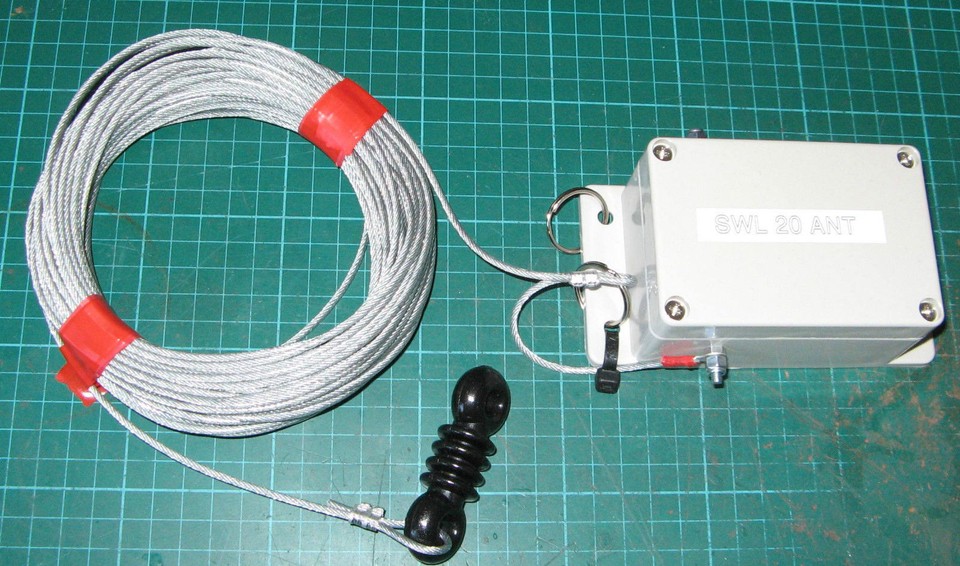 Short Wave Listener Antenna 20 HF Receiver Long wire Antenna Scanner ...