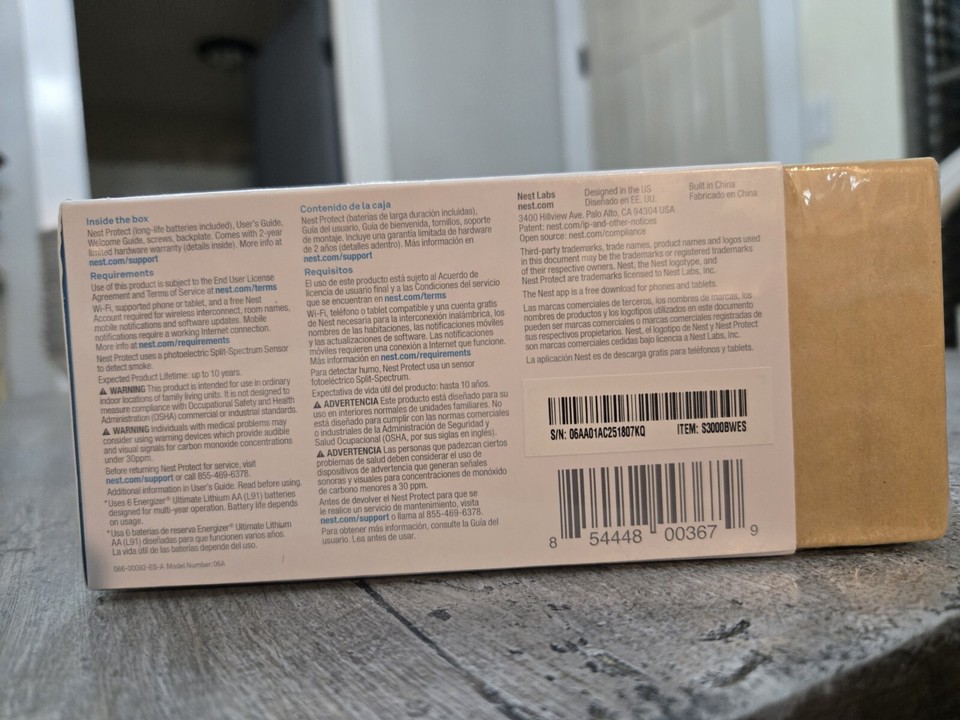 Google Nest Protect Smoke & Carbon Monoxide Alarm Battery Operated | eBay