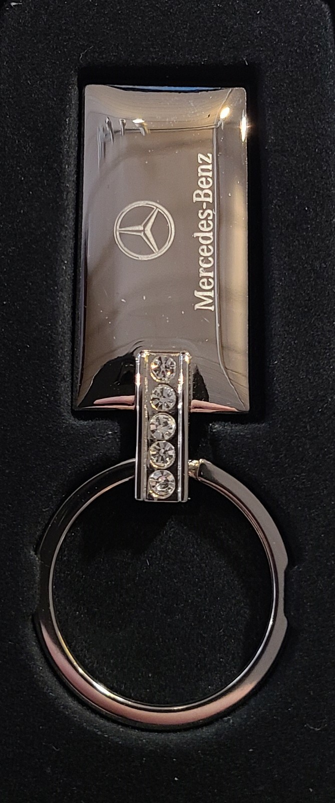MERCEDES BENZ STAINLESS STEEL WITH CRYSTALS KEY CHAIN | eBay