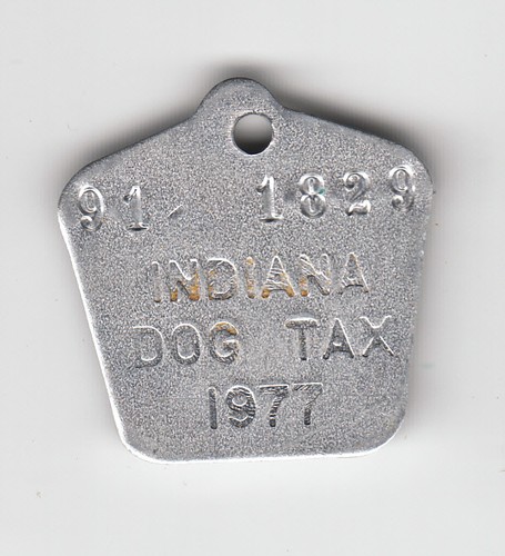 1977 INDIANA DOG TAX LICENSE TAG #91-1829 | eBay