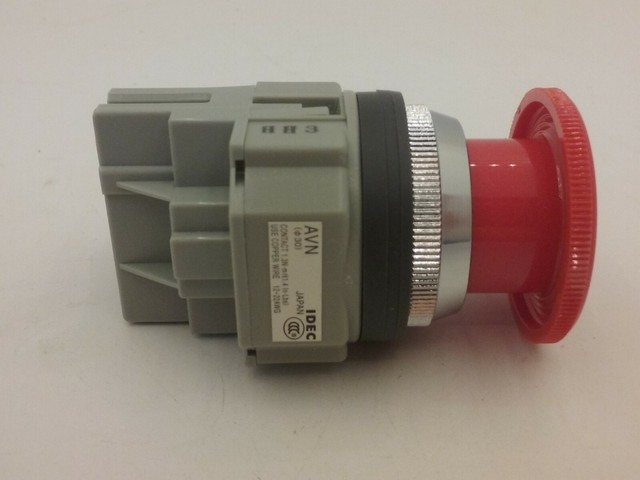 IDEC AVN301NR-U EMERGENCY STOP BUTTON SWITCH CONTROL UNIT 30mm for sale ...