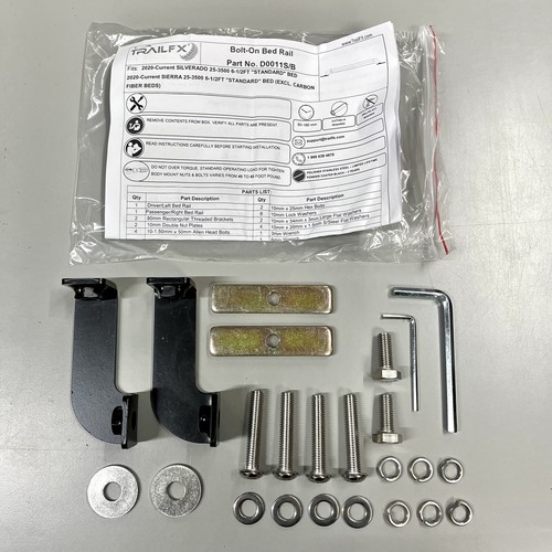 Stainless Steel Bed Rails for 2020-2025 Silverado Sierra 2500HD 3500HD ...