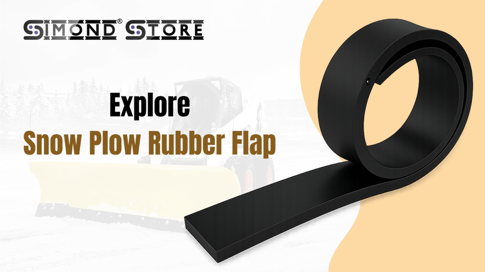 SIMOND STORE - Rubber Snow Plow Cutting Edge – Heavy Duty 72" x 4" x 0. ...