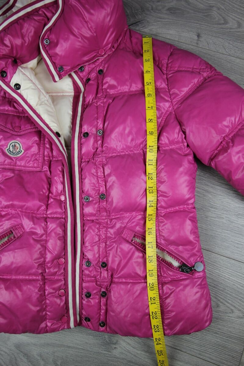 MONCLER Quincy Womens Pink Quilted Logo Down Jacket vintage MONCLER Quincy Womens Pink Quilted Logo Down Jacket vintage