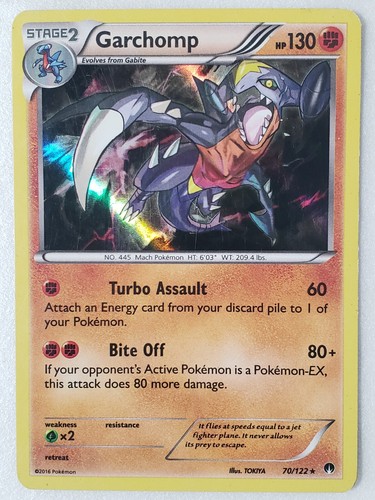 HOLO Garchomp 70/122 PL - XY Breakpoint Pokemon Card - TOKIYA Art | eBay