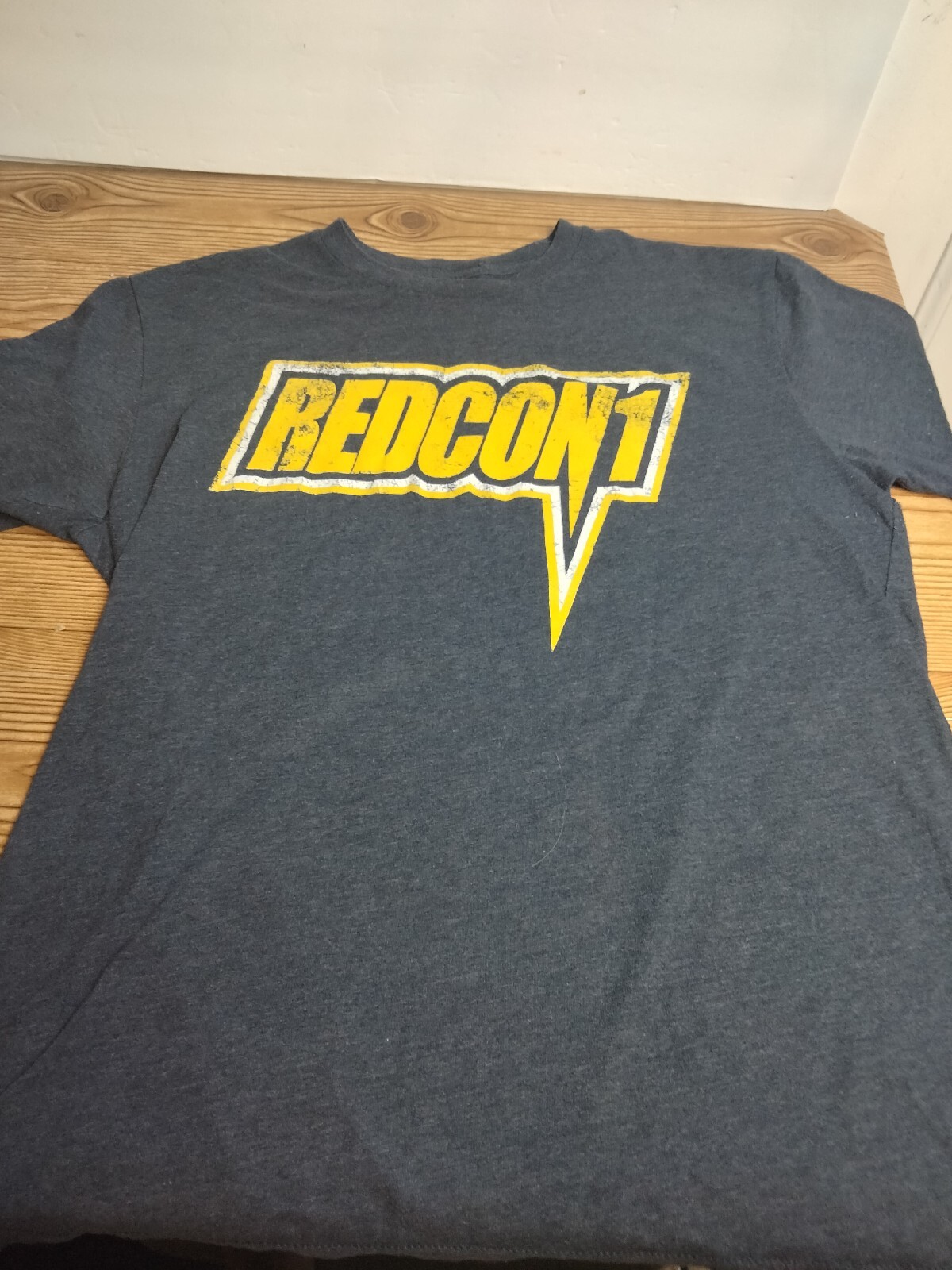 Redcon 1 Mens M Navy/Yellow Short Sleeve T Shirt Front Back Sleeve ...