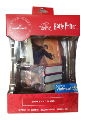 2020 Hallmark Redbox Harry Potter Books and Wand Ornament Walmart ...