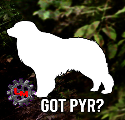 Great Pyrenees Dog Vinyl Decal Sticker, Got Pyr? Window Truck SUV Car ...