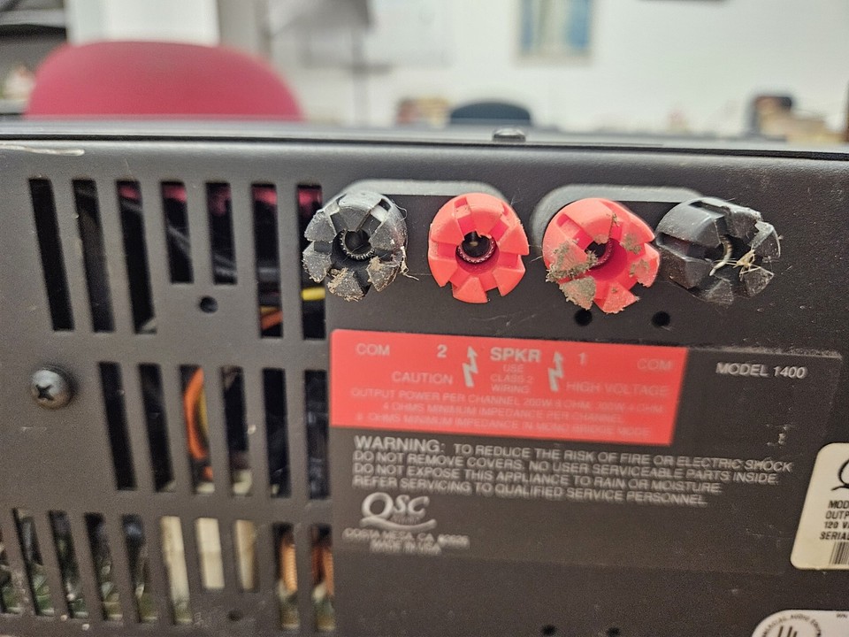 QSC Model 1400 Two-Channel Professional Stereo Amplifier | eBay