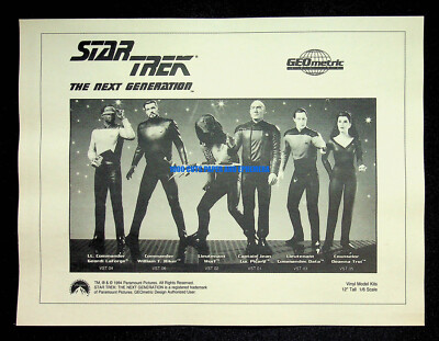 Star Trek the Next Generation Figures Geometric Designs Print Magazine ...