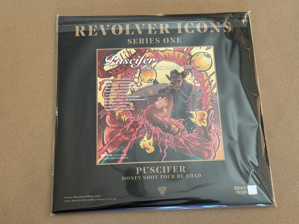 Puscifer Money Shot Your Re-Load Revolver Icons Vinyl Record LP Bronze ...