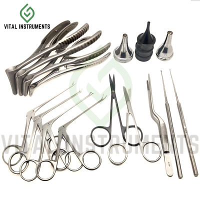 ENT Essentials Kit - Exam Forceps, Cannulas, Applicators, Viennas ...