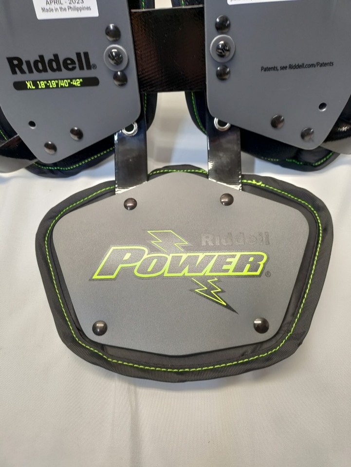 Riddell Power Amp Football Shoulder Pads With Backplate Junior Varsity ...