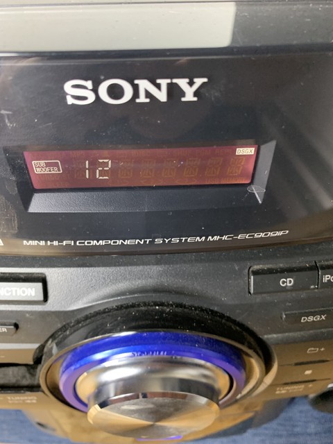 Sony MHC-EC909iP 3 Speaker AM/FM/CD Stereo System Remote *Read* CD Not ...