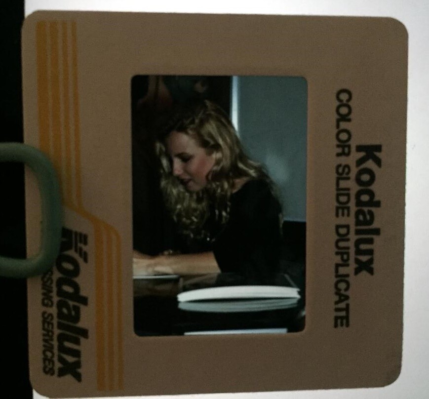 Vintage 1987 Traci Lords Signing Autographs Kodachrome Photo Slide ...