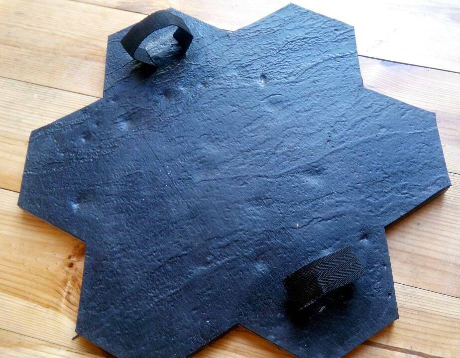 BIG FLOWER RUBBER Concrete stamps Stone texture mats Imprint printing ...