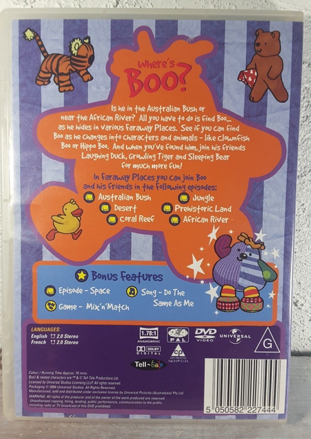 Boo! - Faraway Places : Vol 1 (DVD, 2003) for sale online | eBay