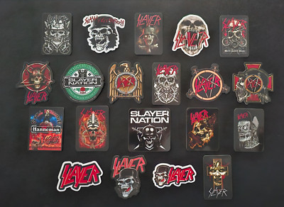 Slayer Inspired Stickers Jeff Hanneman Thrash Metal Band Logo Vinyl ...