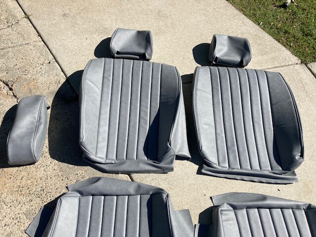 MERCEDES 380SL 560SL 107 80-89 UPHOLSTERY SEAT KIT MB TEX PALOMINO ...
