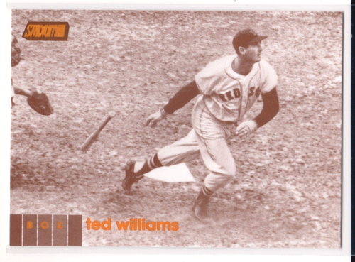 Ted Williams 2020 Topps Stadium Club Sepia SP Parallel! Boston Red Sox ...
