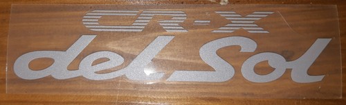 Honda CR-X Del Sol Genuine JDM Decal Civic CRX Rear X1 Sticker Decale ...